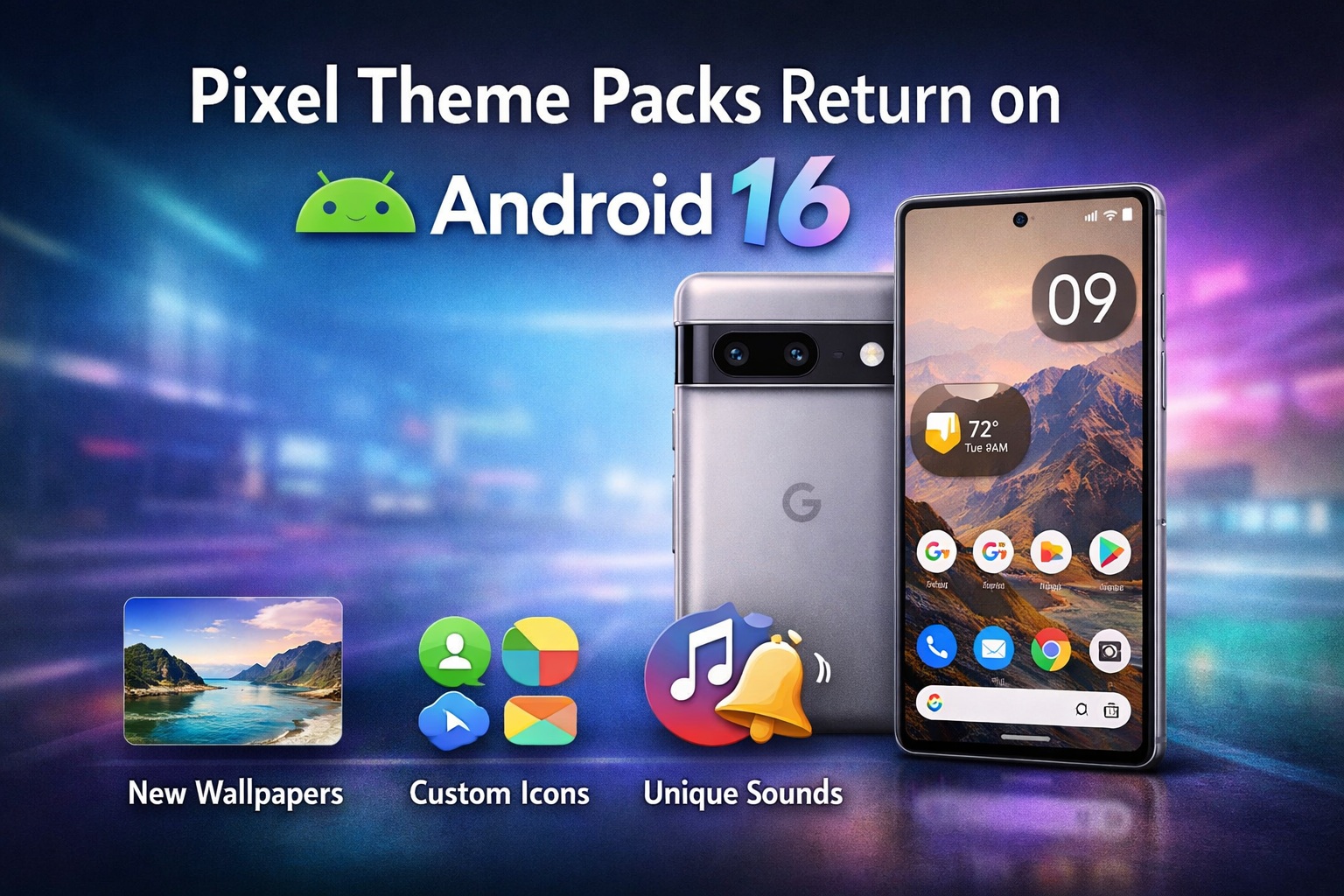 Pixel Theme Packs Return on Android 16 for Pixel 9