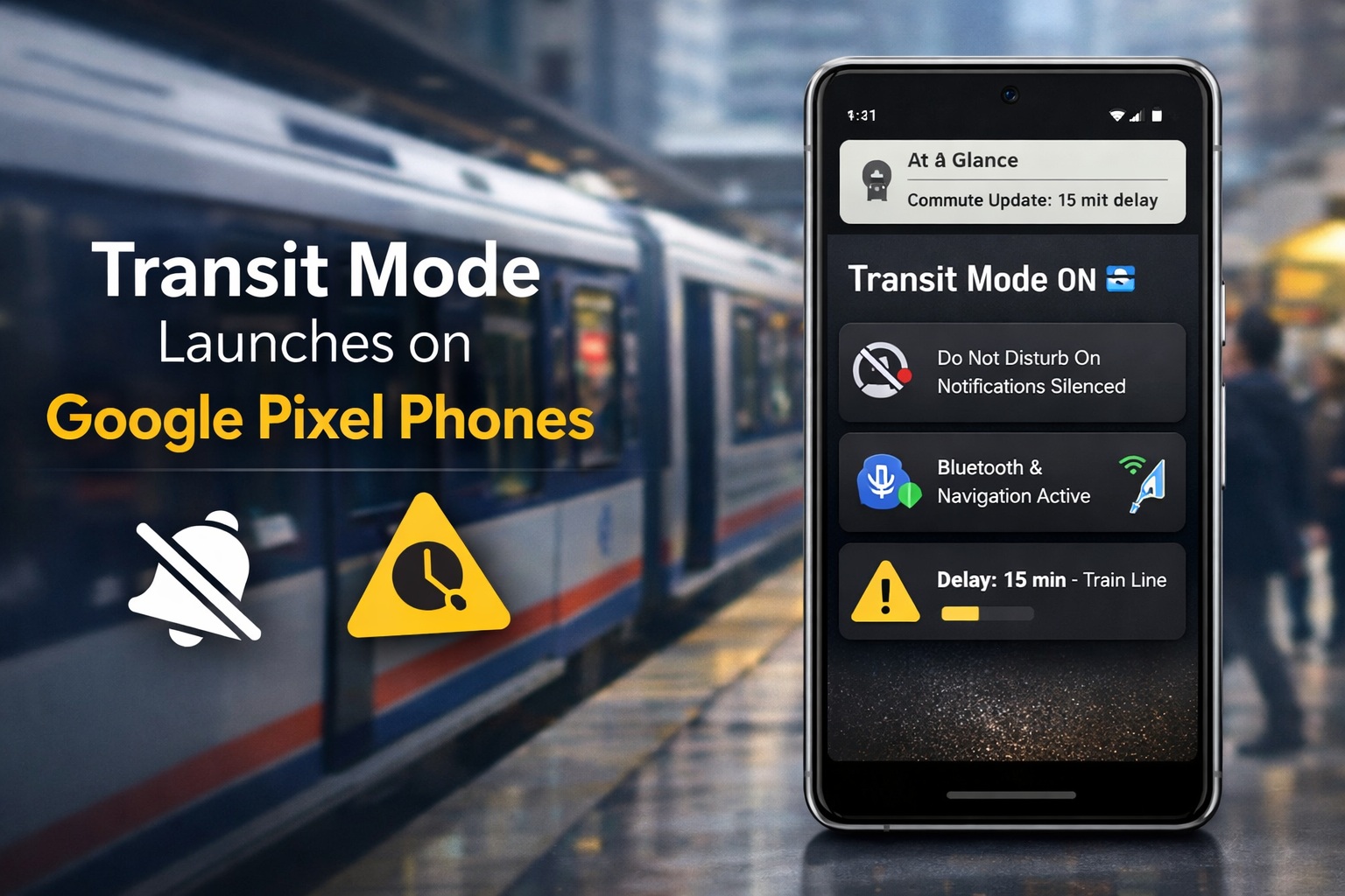 Transit Mode Launches on Google Pixel Phones
