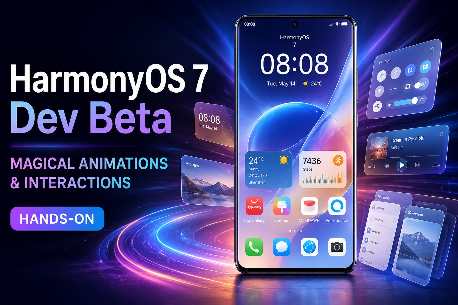 HarmonyOS 7 Dev Beta Impresses With Stunning Animations - NPowerUser