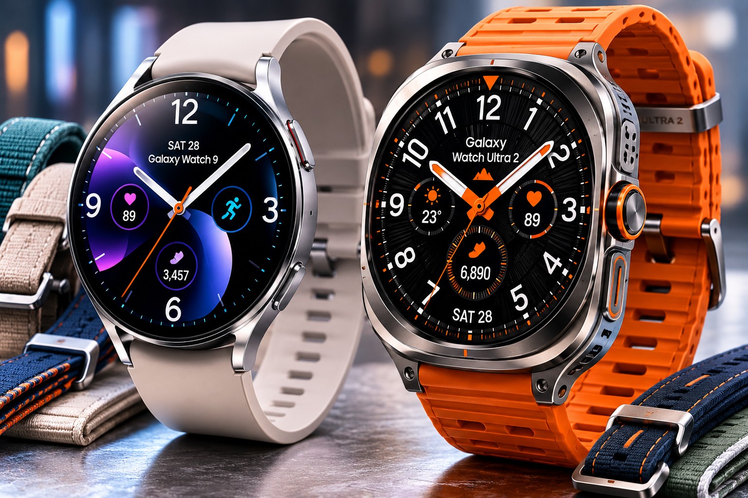 Samsung Galaxy Watch 9 & Ultra 2 Leak: New Design, Bands, One UI 9 ...