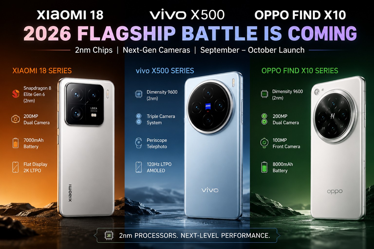 Xiaomi 18, Vivo X500, & Oppo Find X10 Set for Major Flagship Battle in ...