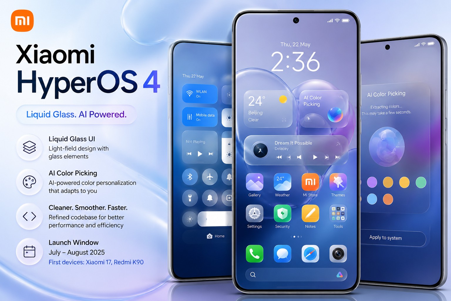 Xiaomi HyperOS 4 Leak Reveals Liquid Glass UI Redesign - NPowerUser